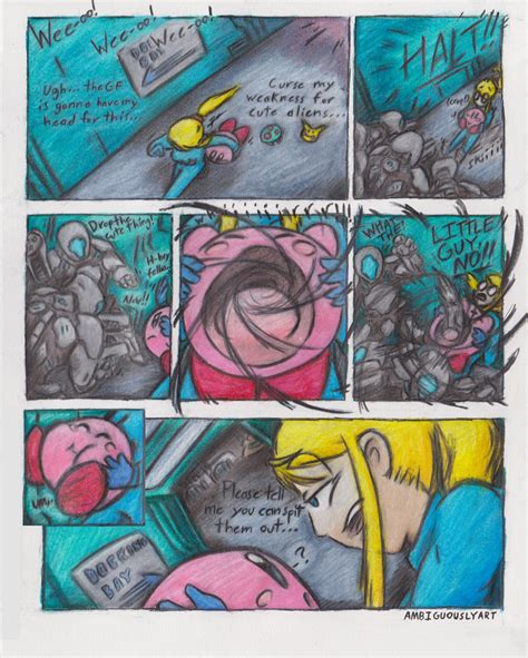 Kirby Metroid Crossover Comic Pg 1 12 Twitter