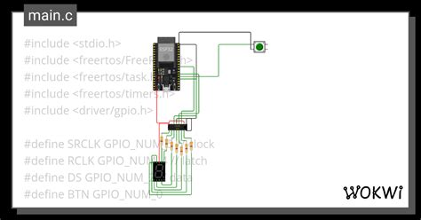 74hc595 Shift Register Wokwi Esp32 Stm32 Arduino Simulator