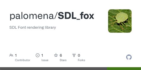 Github Palomenasdlfox Sdl Font Rendering Library