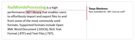 Winforms Wordsprocessing Library Telerik Ui For Winforms