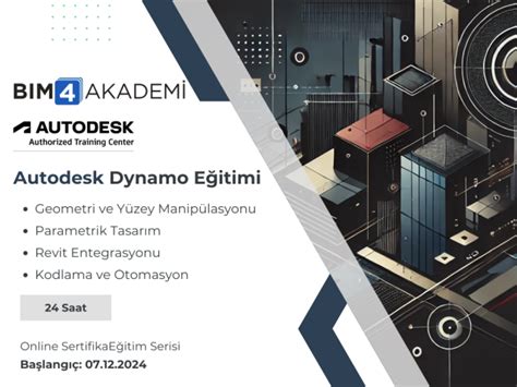 Autodesk Dynamo Eğitimi Dynamo Bim Ve Revit Eğitimi Bim4akademİ Sertifikalı Kurslar