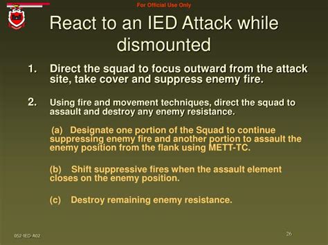 Ppt React To An Improvised Explosive Device Ied Attack Powerpoint