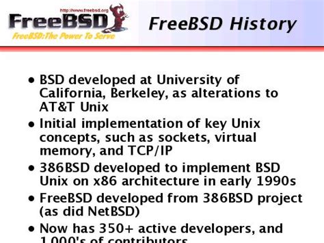 Freebsd History