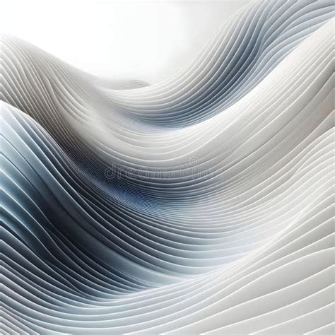 Abstract Parametric Wavy Structure Forming Elegant Curves And Lines