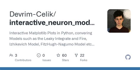 GitHub Devrim Celik Interactive Neuron Model Simulator Interactive Matplotlib Plots In Python