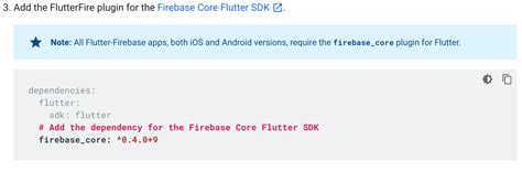 Codelab Firebase For Flutter Codelab Missing Firebasecore · Issue 2261 · Firebase