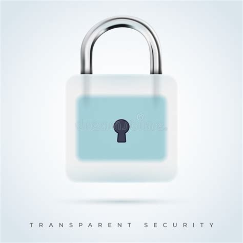 Stylish Padlock Symbolizing Security And Protection Stock Illustration