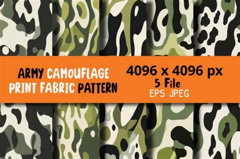 Army Camouflage Print Fabric Pattern Graphic By Rakibs · Creative Fabrica