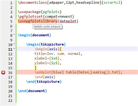 Pgfplots I Cant Include Any Libraries Using Usepgfplotslibrary Dateplot Not Possible TeX