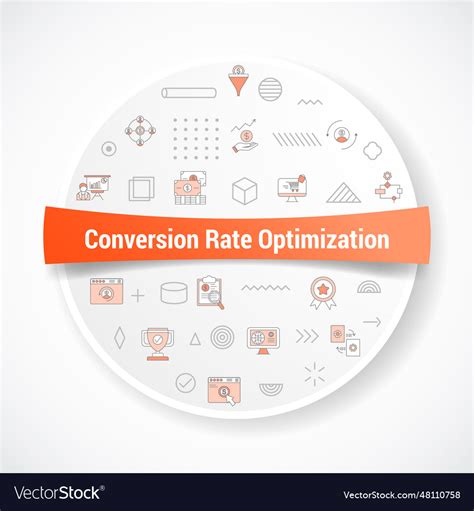 Cro Conversion Rate Optimization Concept Vector Image