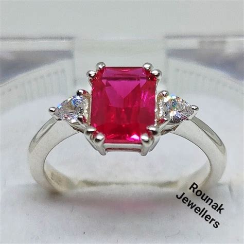 Lab Grown Ruby Ring Etsy