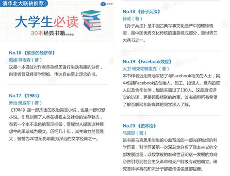 清华北大联袂推荐大学生必读的30本经典书籍 搜狐大视野 搜狐新闻