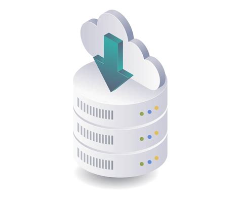 Premium Vector Managing Database Systems In Cloud Servers
