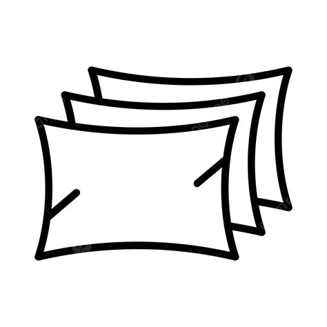 쿠션 라인 아이콘 벡터 침대 휴식 방석 베개 Png 일러스트 및 벡터 에 대한 무료 다운로드 Pngtree