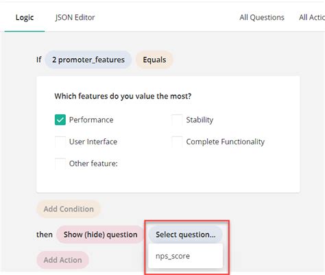 The Logic Tab Cannot Rename Questions Within The Select Question Drop Down List · Issue 3428