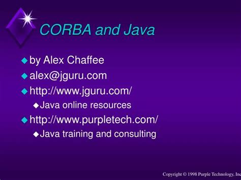 Ppt Corba And Java Powerpoint Presentation Free Download Id217890