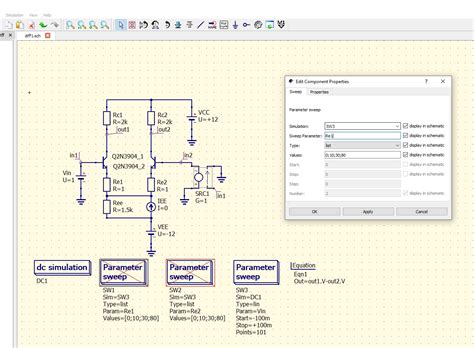 How To Disable Parameter Sweep How To Alter Two Parameters Issue Ra Xdh Qucs S GitHub
