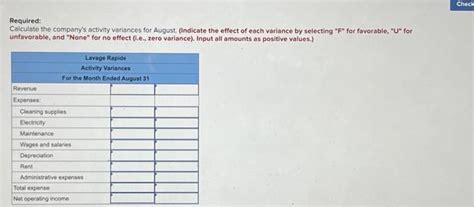 solved exercise 9 11 static activity variances [lo9 2]