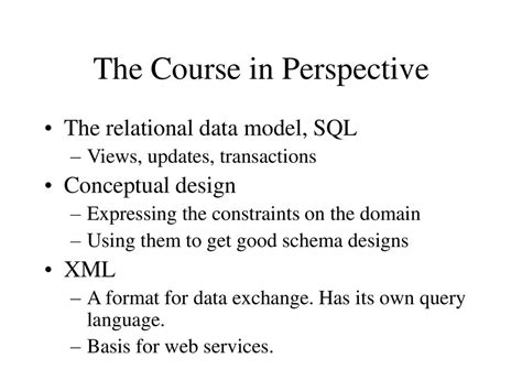 query optimization and perspectives ppt download
