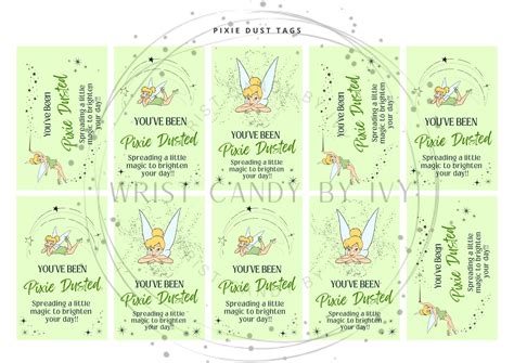 Printable Youve Been Pixie Dusted Tags Pdf Etsy