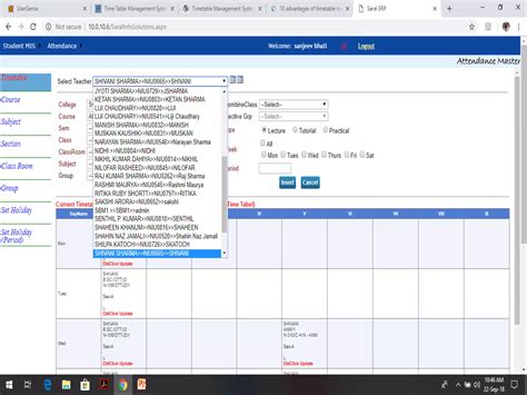 Time Table Management System Pptx