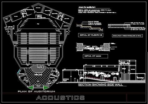 Acoustic Design For Theater DWG Block For AutoCAD Designs CAD