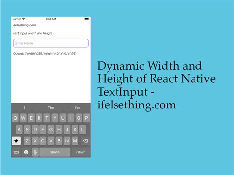 Get React Native Textinput Width And Height On Render