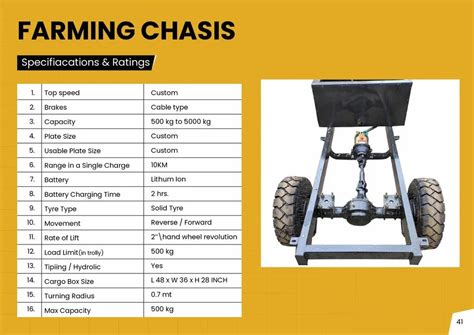 Battery Operated Farming Chassis For Industrial At ₹ 100000piece In