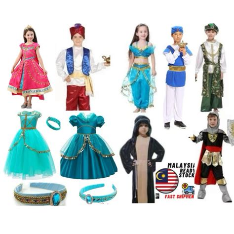 Costume Princess Jasmine Aladdin Arabian Warrior Petticoat Shopee