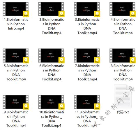 免费资源丨生信小白如何利用Python处理生物信息学数据 附部分代码 微信