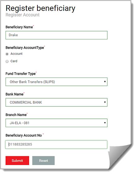 Registering A Beneficiary