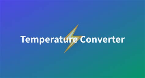 Temperature Converter A Hugging Face Space By Muhammadafshal