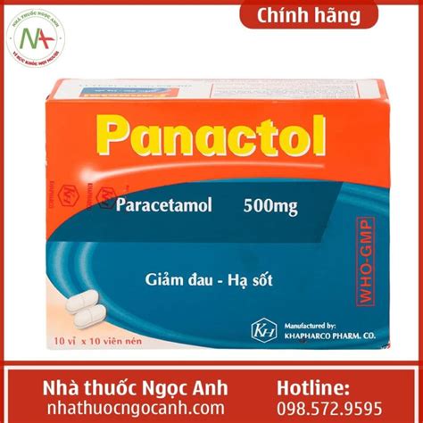 Thuốc Panactol 500mg Là Thuốc Gì Tác Dụng Gì Giá Bao Nhiêu Mua ở đâu