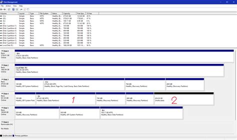 Hi On Disk 4 I Have Two Unallocated Volumes Is There Any Way To Combine Them I M Using A 1tb M