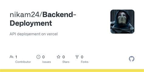 Github Nikam24backend Deployment Api Deployement On Vercel