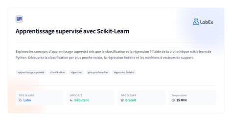 Concepts Dapprentissage Supervisé Tutoriel Sur Lapprentissage