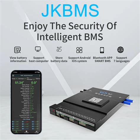 Jkbms Lifepo4 Bms 48v 200a 150a 100a Active Balance Bms Lithium Ion