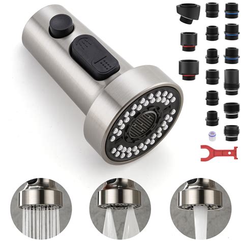 Tioriy Pull Down Spray Head Replacement For Kitchen