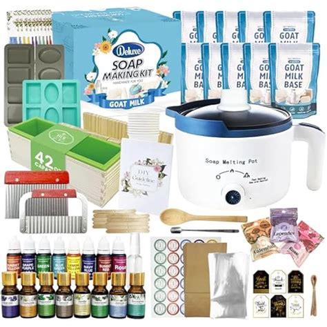 Piuh Deluxe Goat Milk Soap Making Kit For Adults Diy India Ubuy
