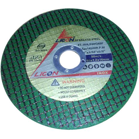 Licon 4x1 2 Ss Cutting Disc 1 2 Green Li Fong Hardware