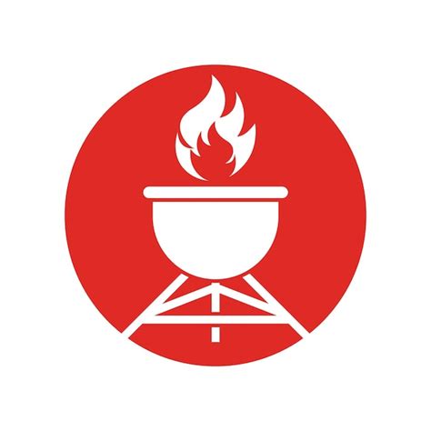 Premium Vector Bbq Grill Simple And Symbol Icon With Smoke Or Steam Logo