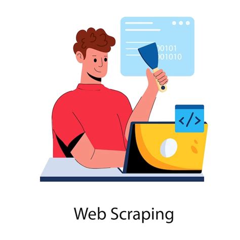 Premium Vector Premium Flat Style Icon Of Web Scraping