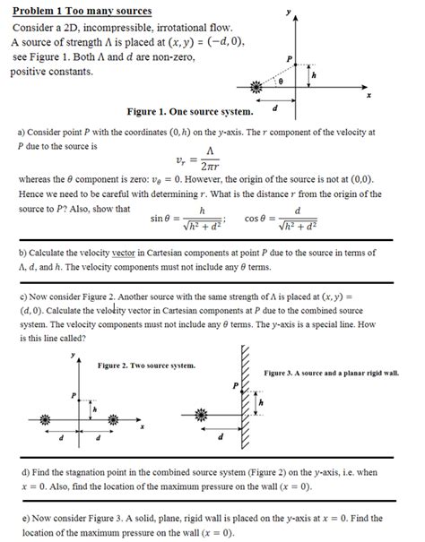 solved problem 1 too many sources consider a 2d incompressible