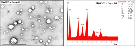 Tem And Eds Analysis Of The Developed Mwcnts Nano Lubricant Download Scientific Diagram