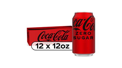 Coke Zero Sugar Soda Cans Fridge Pack 12 Fl Oz X 12 Ct Delivery Near Me Doordash