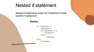 Conditional Statement Pdf