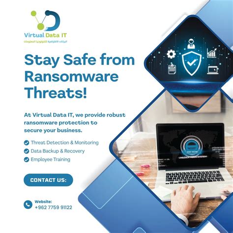 Ransomwareprotection Cybersecurity Virtualdatait Virtual Data It