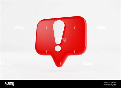 3d Red Danger Attention Bell Or Red Emergency Notifications Alert On Rescue Warning 3d Icon
