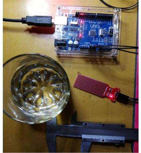 Working Diagram Of Water Level Sensor Module Connect The