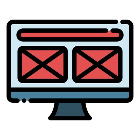 Wireframe Generic Outline Color Icon Wireframe Generic Outline Color Icon